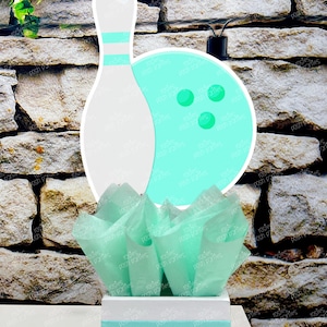 Bowling Theme Birthday Party Decoration Centerpiece Bowling Strike ...