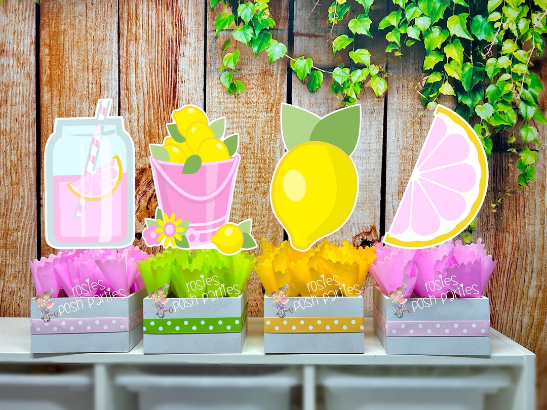 Pink Lemonade Theme Lemonade Theme Centerpiece Decoration Pink Lemonade ...