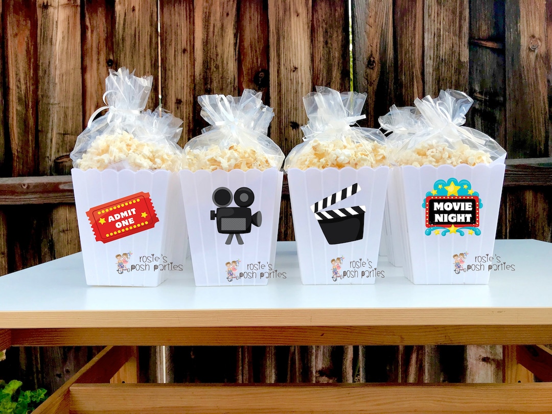 Movie Night Birthday Bash Party Favor Centerpiece Movie Night Party ...