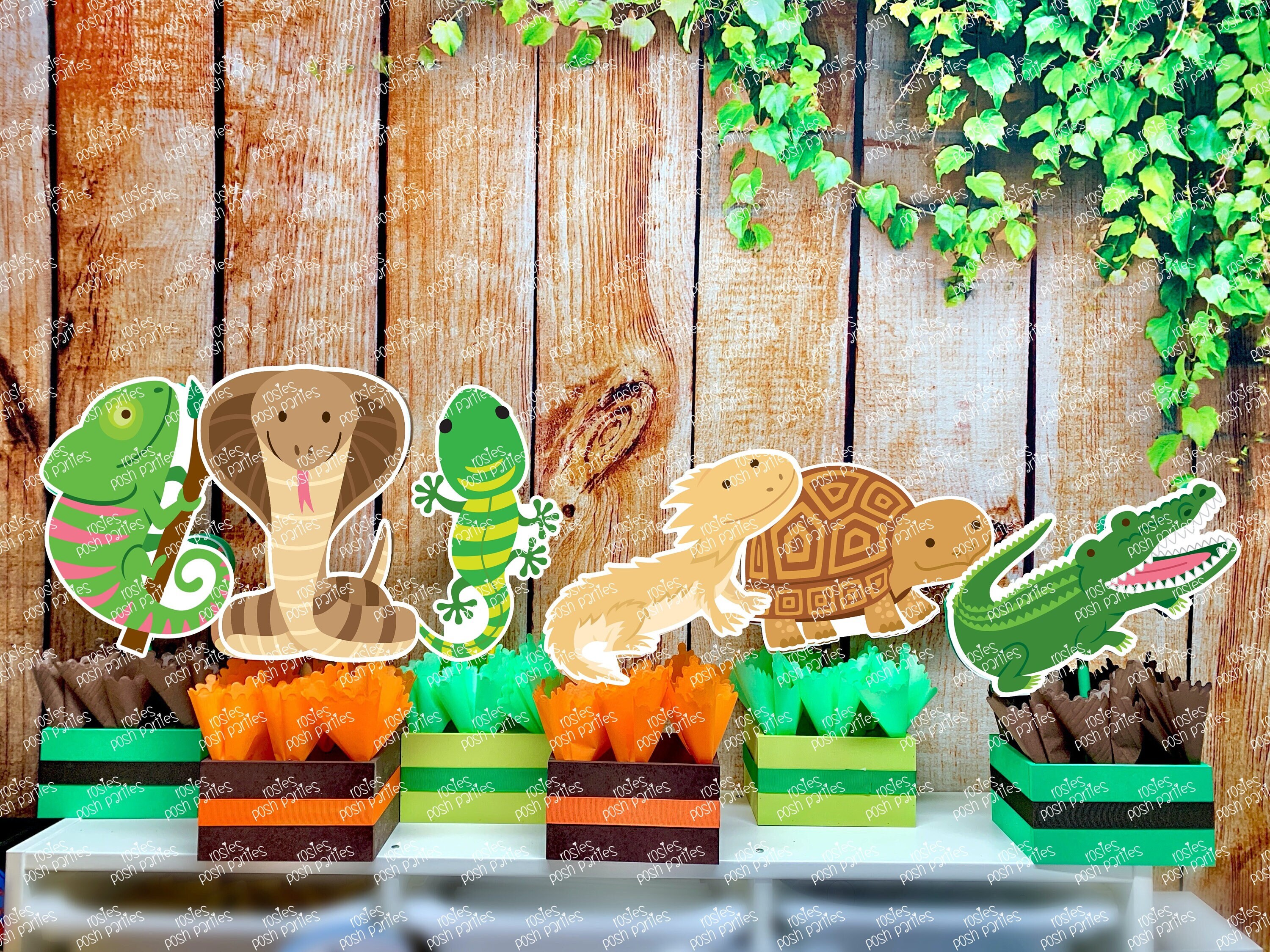 Reptile Theme Reptile Birthday Party Decoration Snake - Etsy
