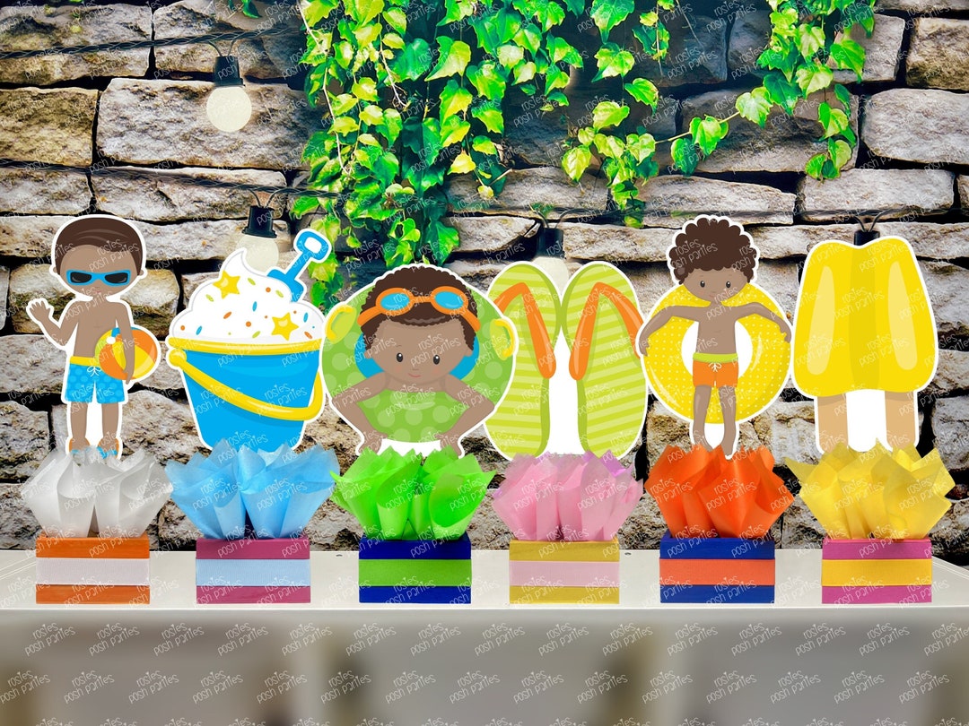 Pool Party | Pool Theme | Pool Birthday Party | Pool Centerpiece | Pool ...