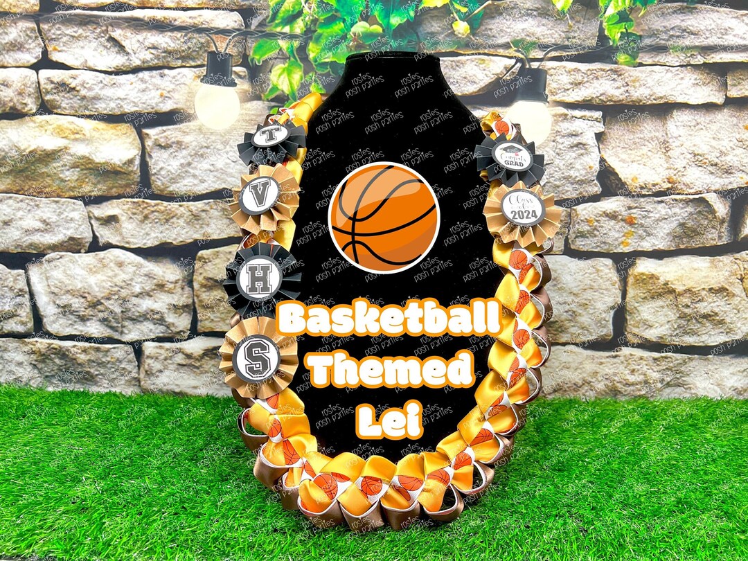 Basketball Sports Graduation Lei | Promotion Gift Lei | Sports Senior ...
