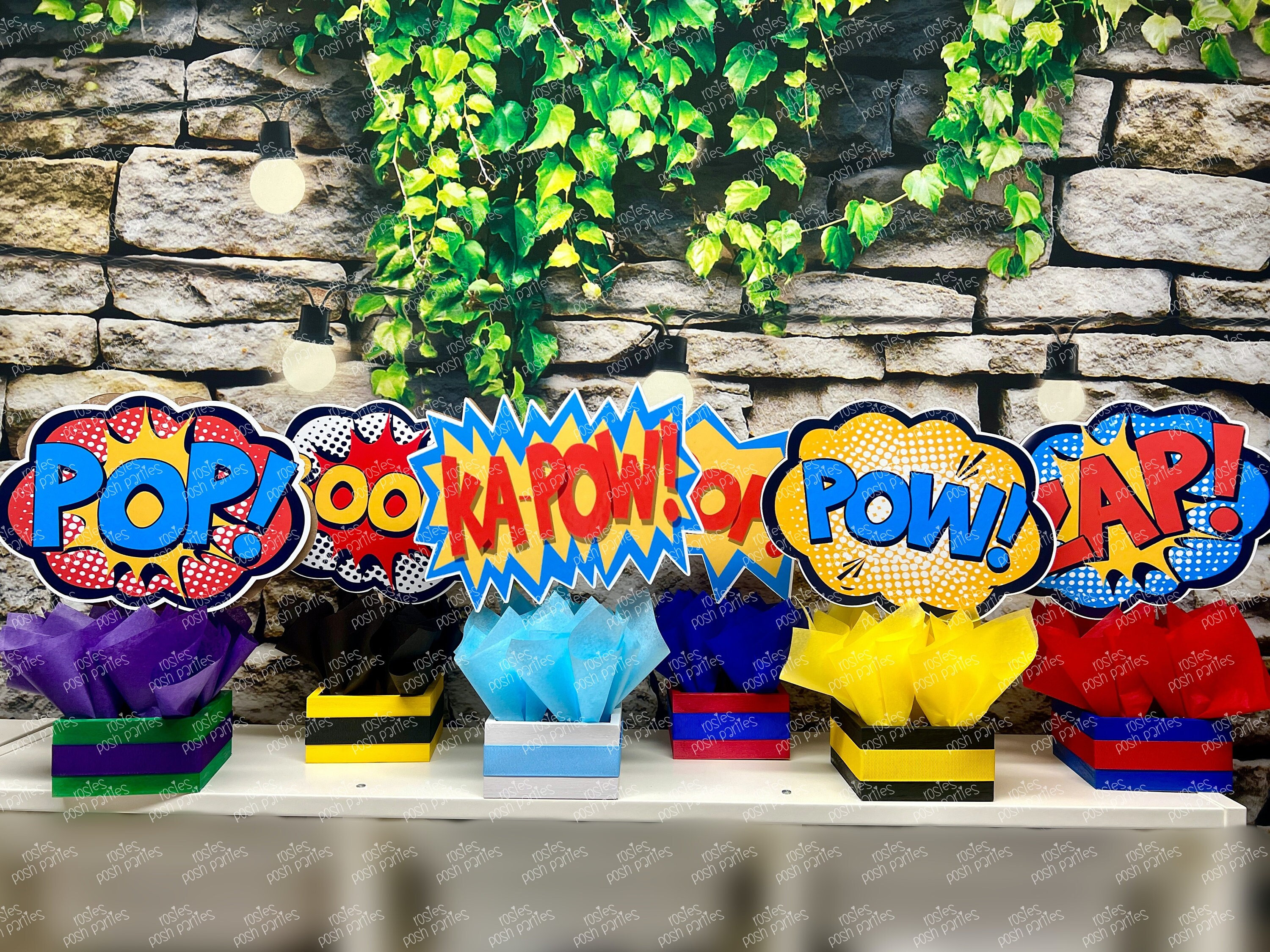 Superhero Centerpiece Craft