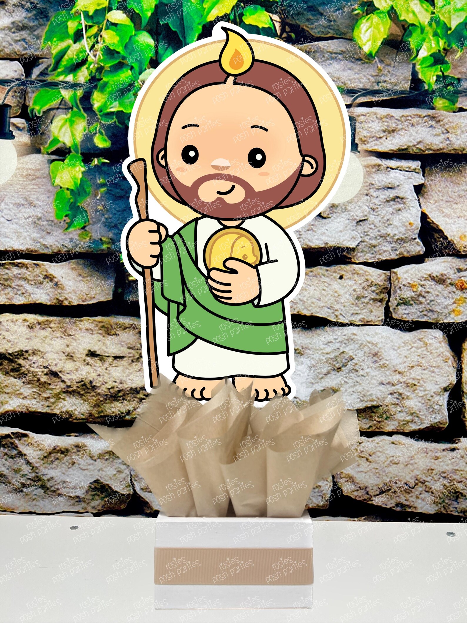 San Judas Tadeo Bautizo | Saint Jude Centerpiece Decoration | Saint ...