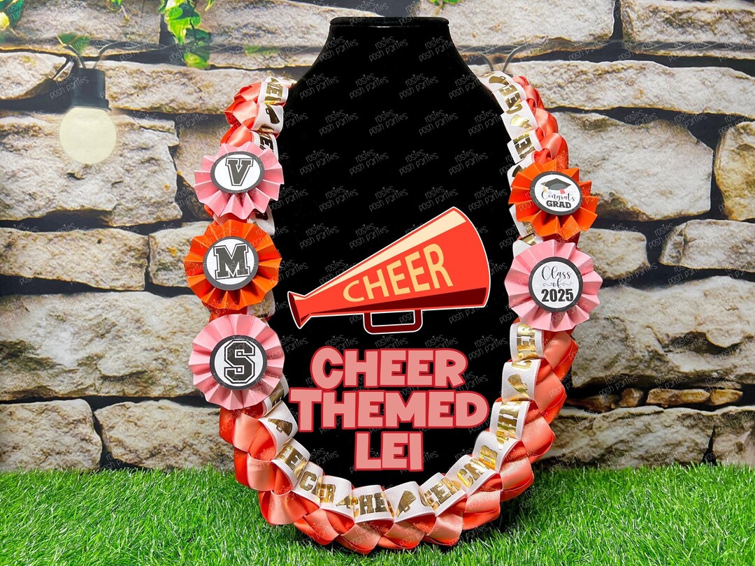 Cheer Sports Graduation Lei | Promotion Gift Lei | Sports Senior Night ...