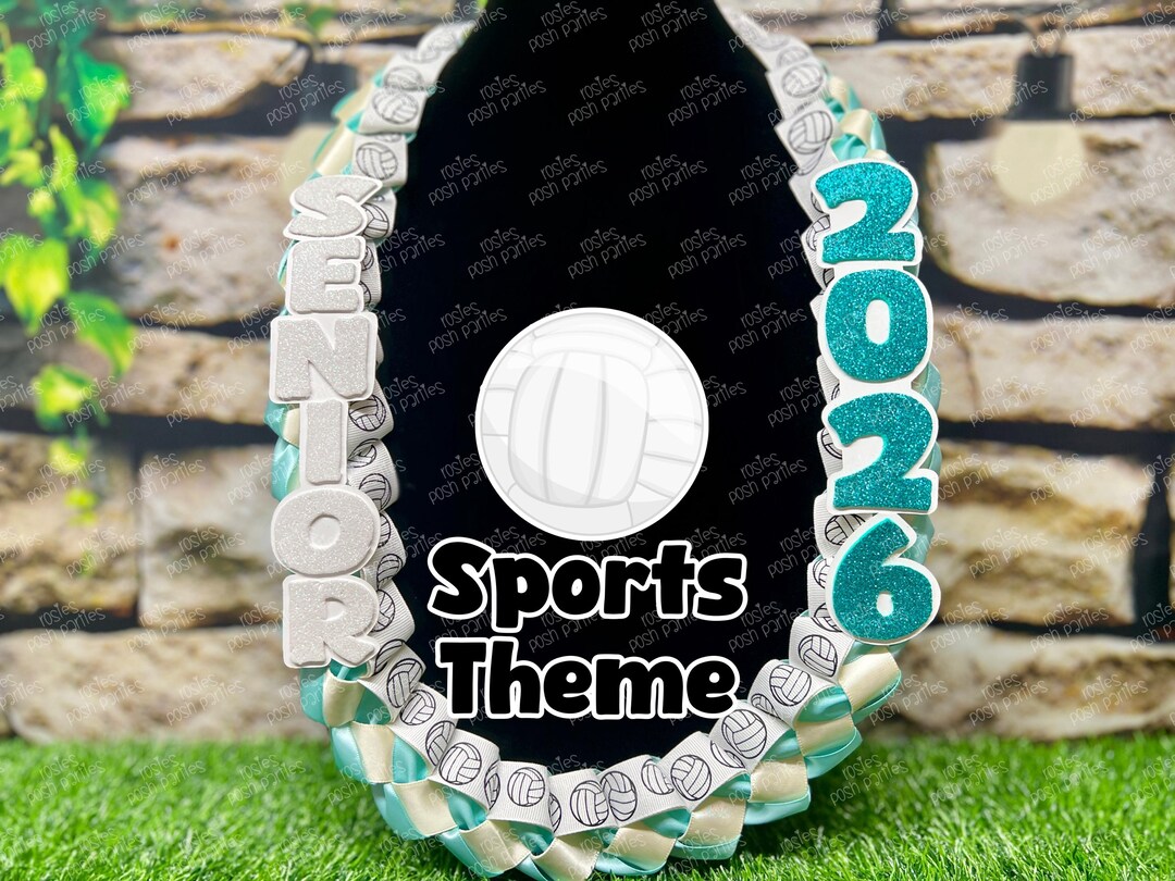 Volleyball Lei Sports Graduation | Promotion Gift Lei | Sports Senior ...