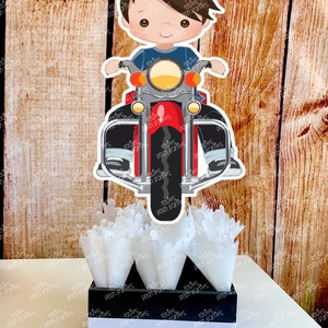 Motorcycle Theme Party Centerpiece Decoration Motorcycle - Etsy