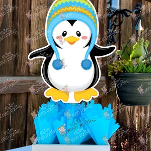 Penguin Birthday Theme Winter Wonderland Centerpieces Penguin Theme ...
