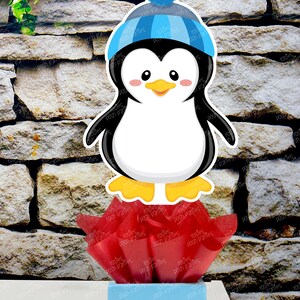 Penguin Birthday Theme | Winter Wonderland Centerpieces | Penguin Theme ...