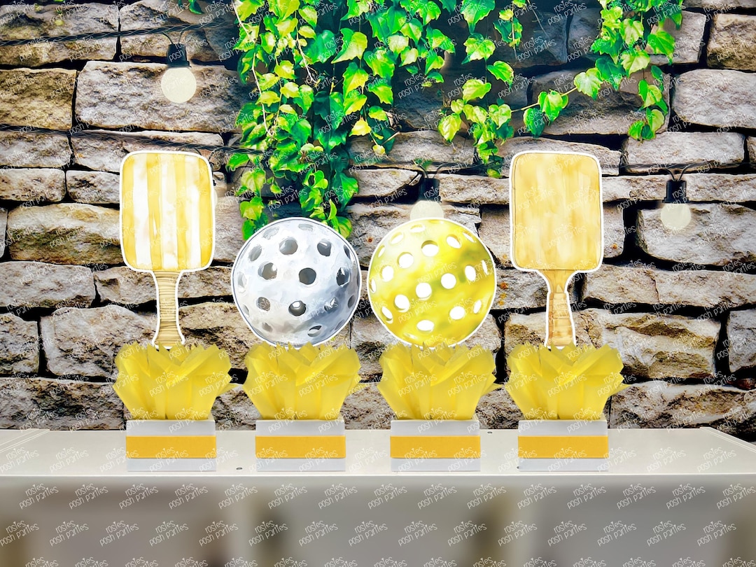 Pickleball Theme Centerpiece | Pickle Ball Birthday Party | Pickleball ...