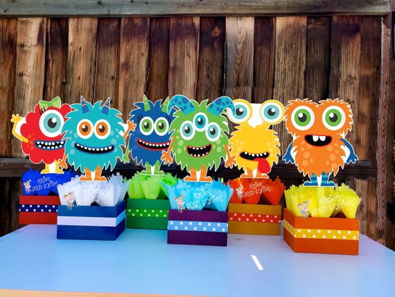 Monster Birthday centerpieces Little Monsters Cute birthday party wood ...