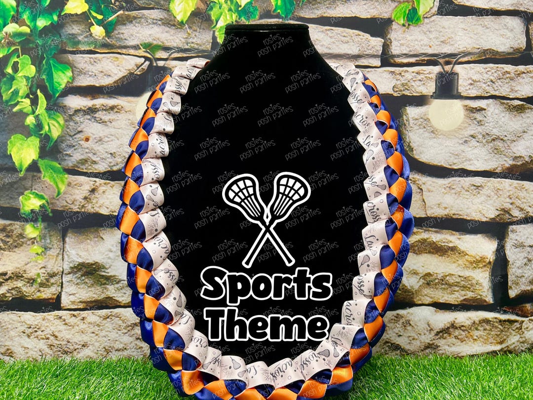 Lacrosse Lei Sports Graduation | Promotion Gift Lei | Sports Senior ...
