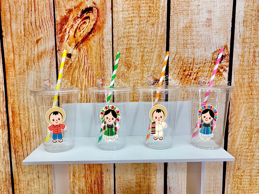 Mexican Rag Doll Theme | Birthday Party Favor Cups | Fiesta Mexicana ...