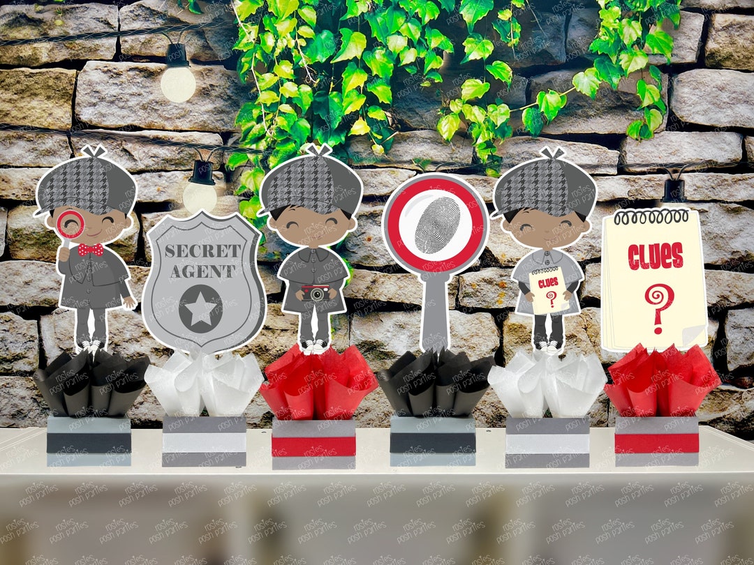 Private Detective Birthday | Scavenger Hunt Party | Boy Spy Theme ...