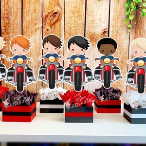 Motorcycle Theme Party Centerpiece Decoration Motorcycle | Etsy