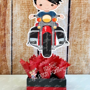 Motorcycle Theme Party Centerpiece Decoration Motorcycle - Etsy