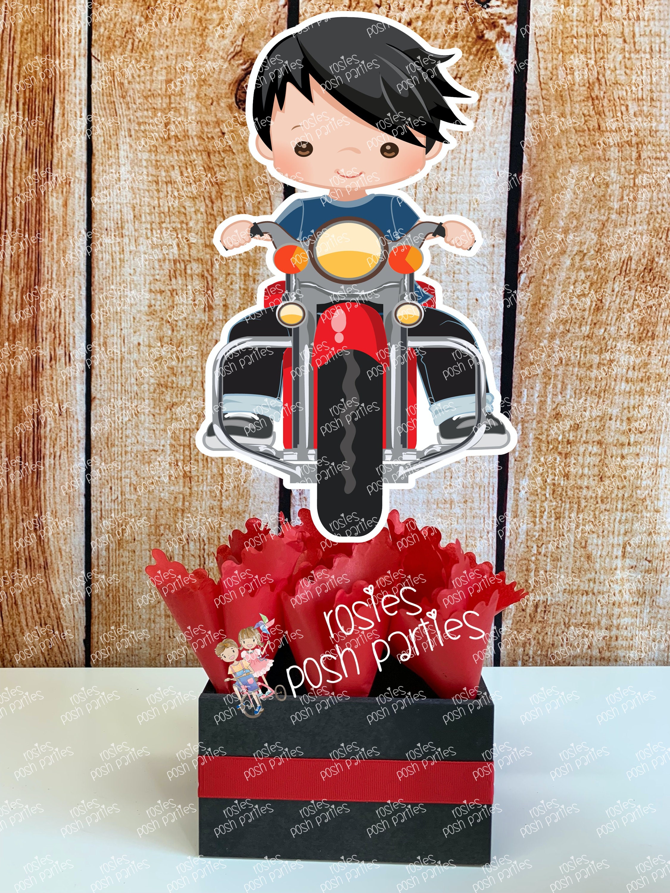 Motorcycle Theme Party Centerpiece Decoration Motorcycle - Etsy