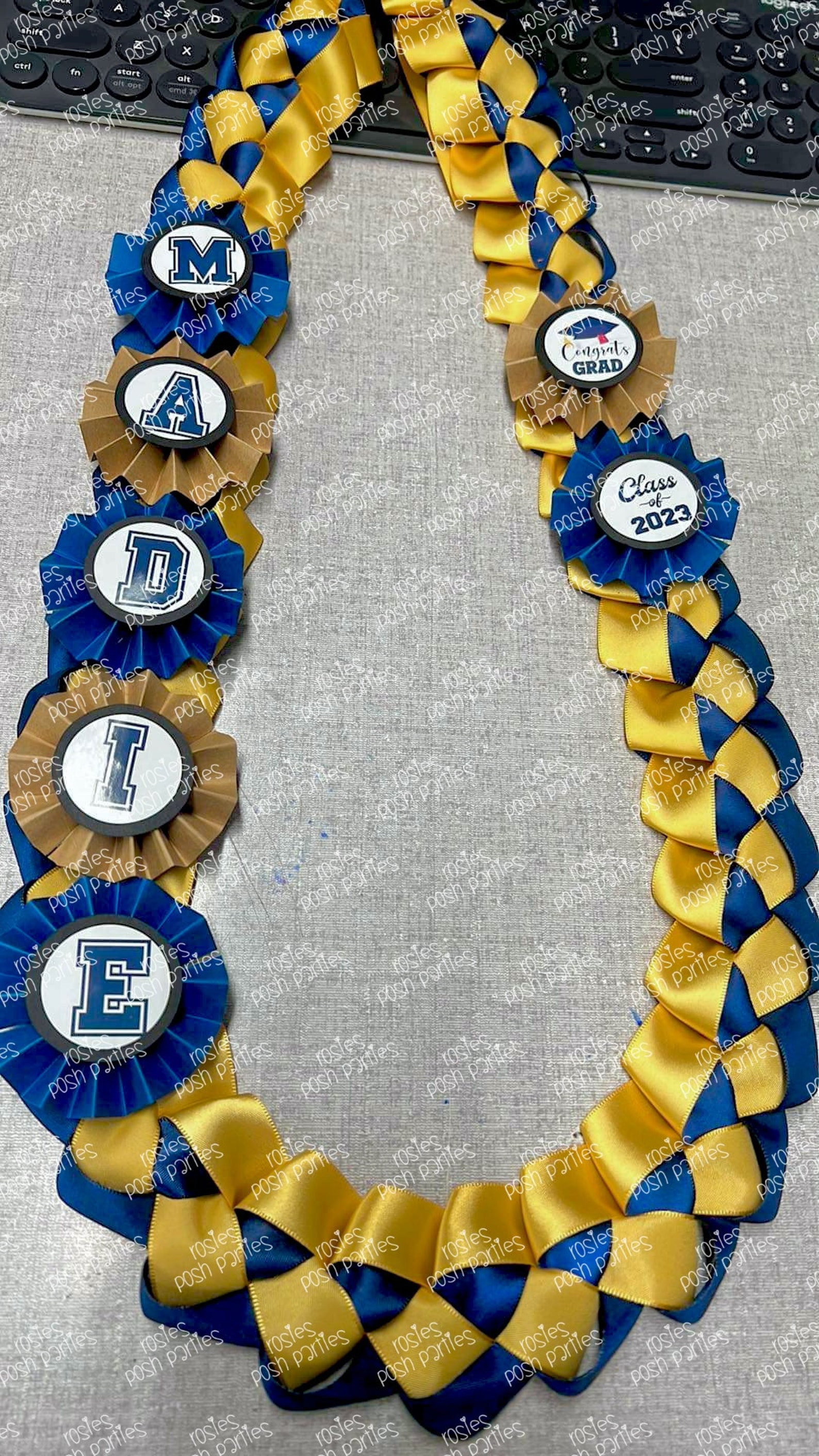 Graduation Lei | Promotion Gift Lei | Senior Night Gift Lei | Braided ...