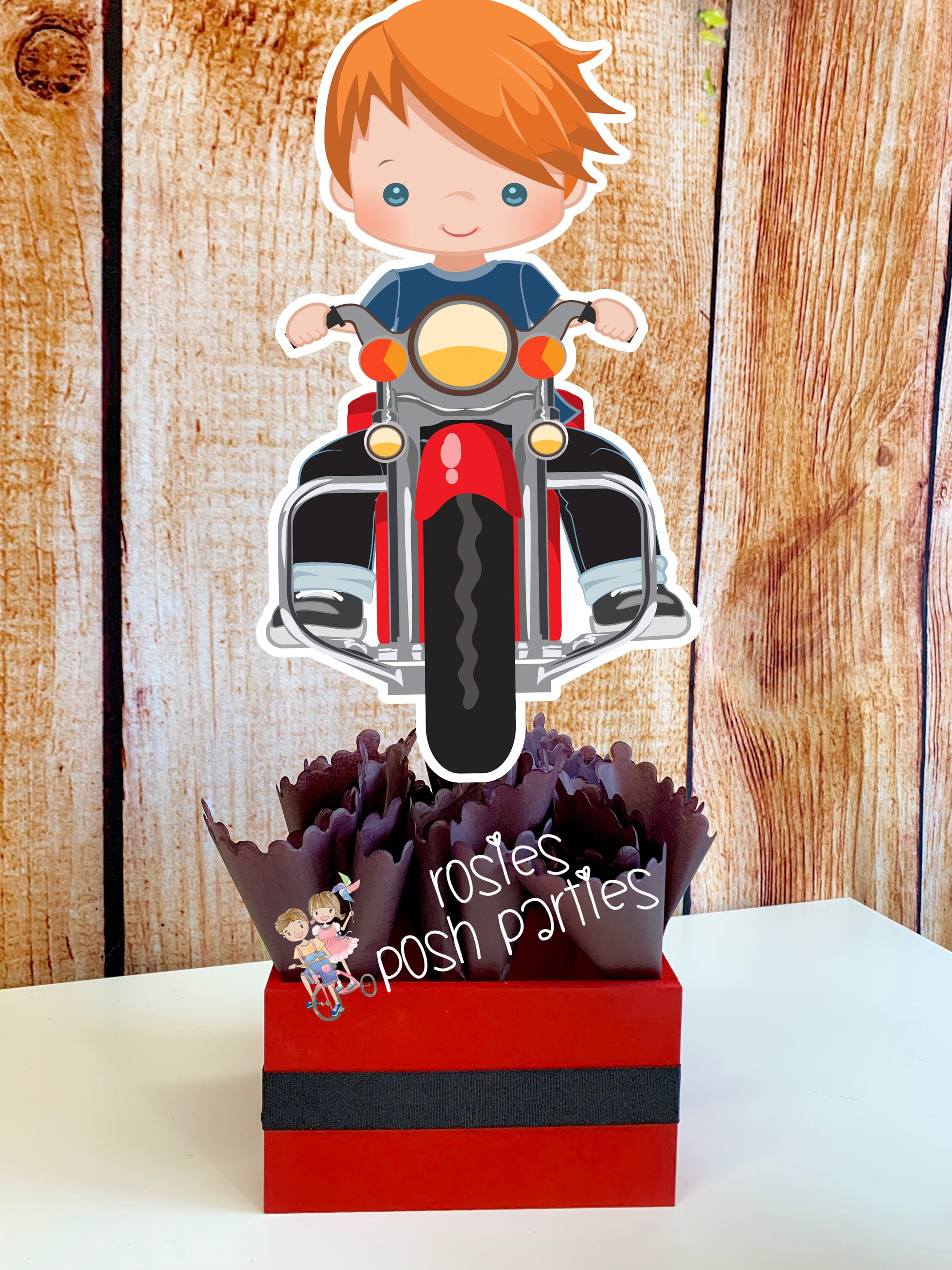 Motorcycle Theme Party Centerpiece Decoration Motorcycle | Etsy