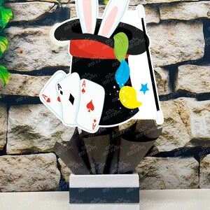 Magician Birthday Decorations Magician Centerpiece Magic Show Magician ...