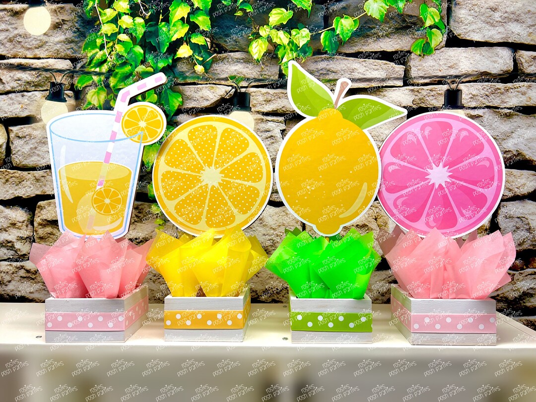 Pink Lemonade Baby Shower Theme | Lemonade Theme Centerpiece | Pink ...