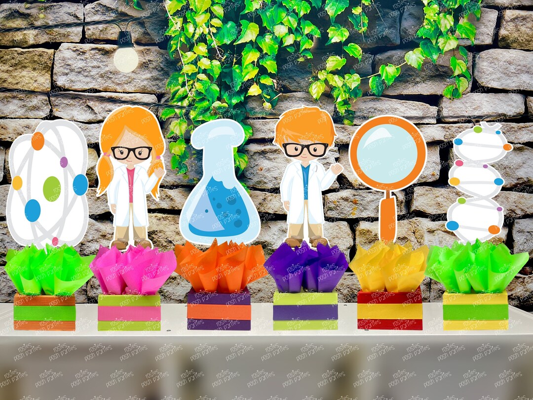 Science Birthday Theme Centerpiece Decoration Science Party - Etsy