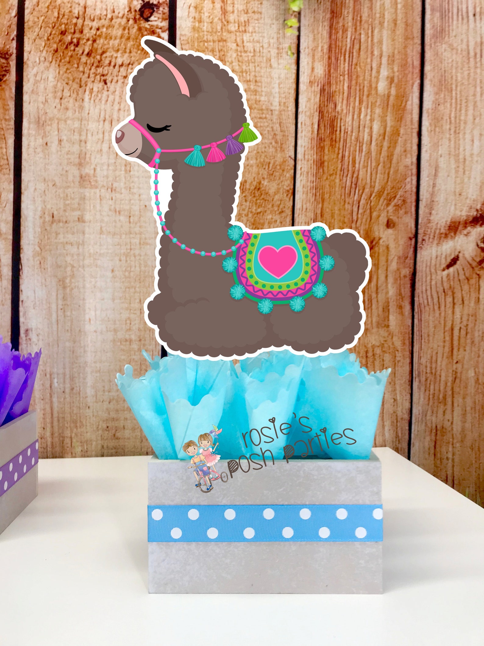 Llama Birthday Theme Centerpiece Decoration Llama Theme | Etsy