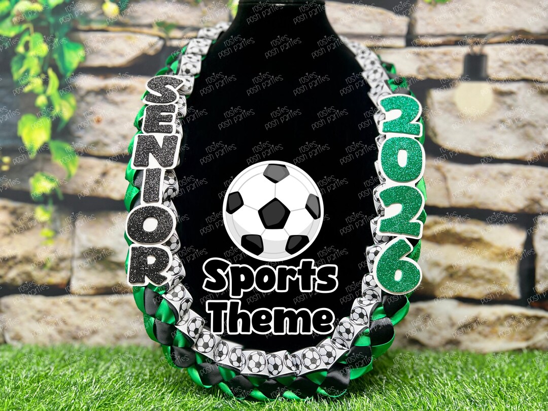 Soccer Lei Sports Graduation | Promotion Gift Lei | Sports Senior Night ...