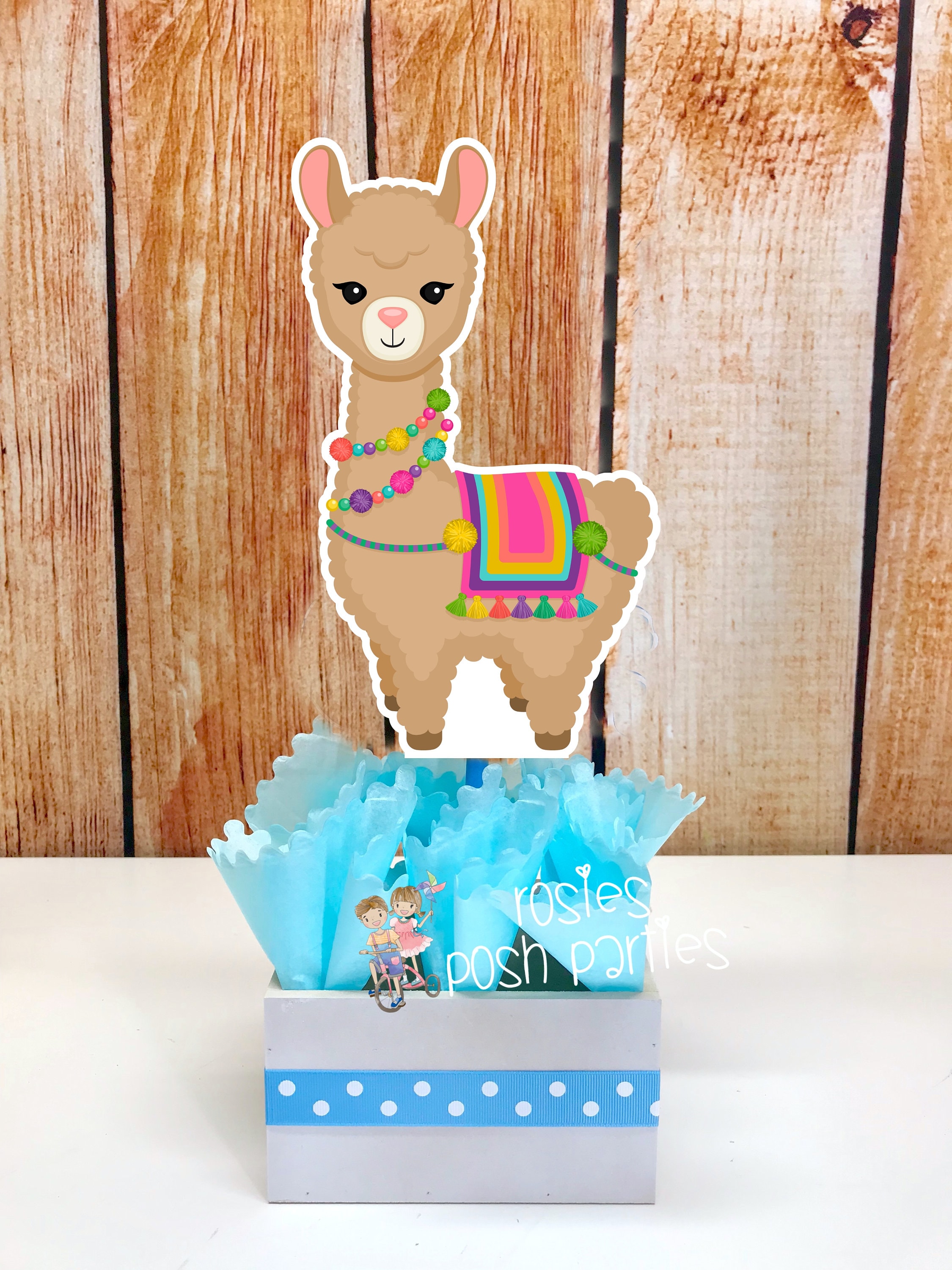 Llama Birthday Theme Centerpiece Decoration Llama Theme - Etsy
