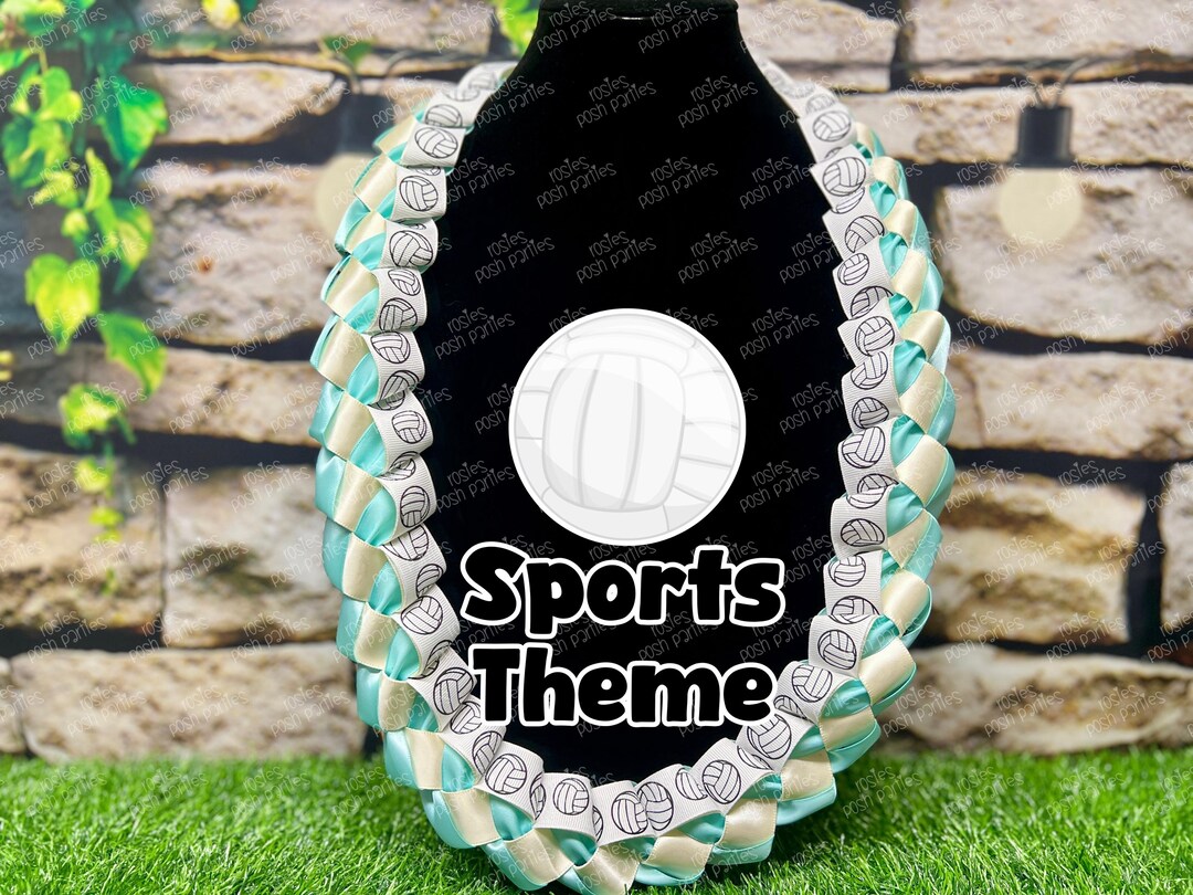 Volleyball Lei Sports Graduation | Promotion Gift Lei | Sports Senior ...