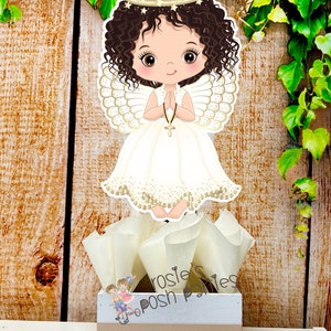 Christening Baptism Centerpieces Baptism Angel Theme Christening ...
