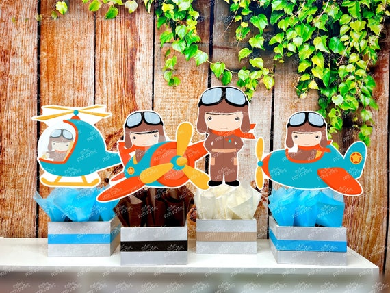 Pilot Baby Shower Theme | Airplane Watercolor Baby Shower | Vintage ...