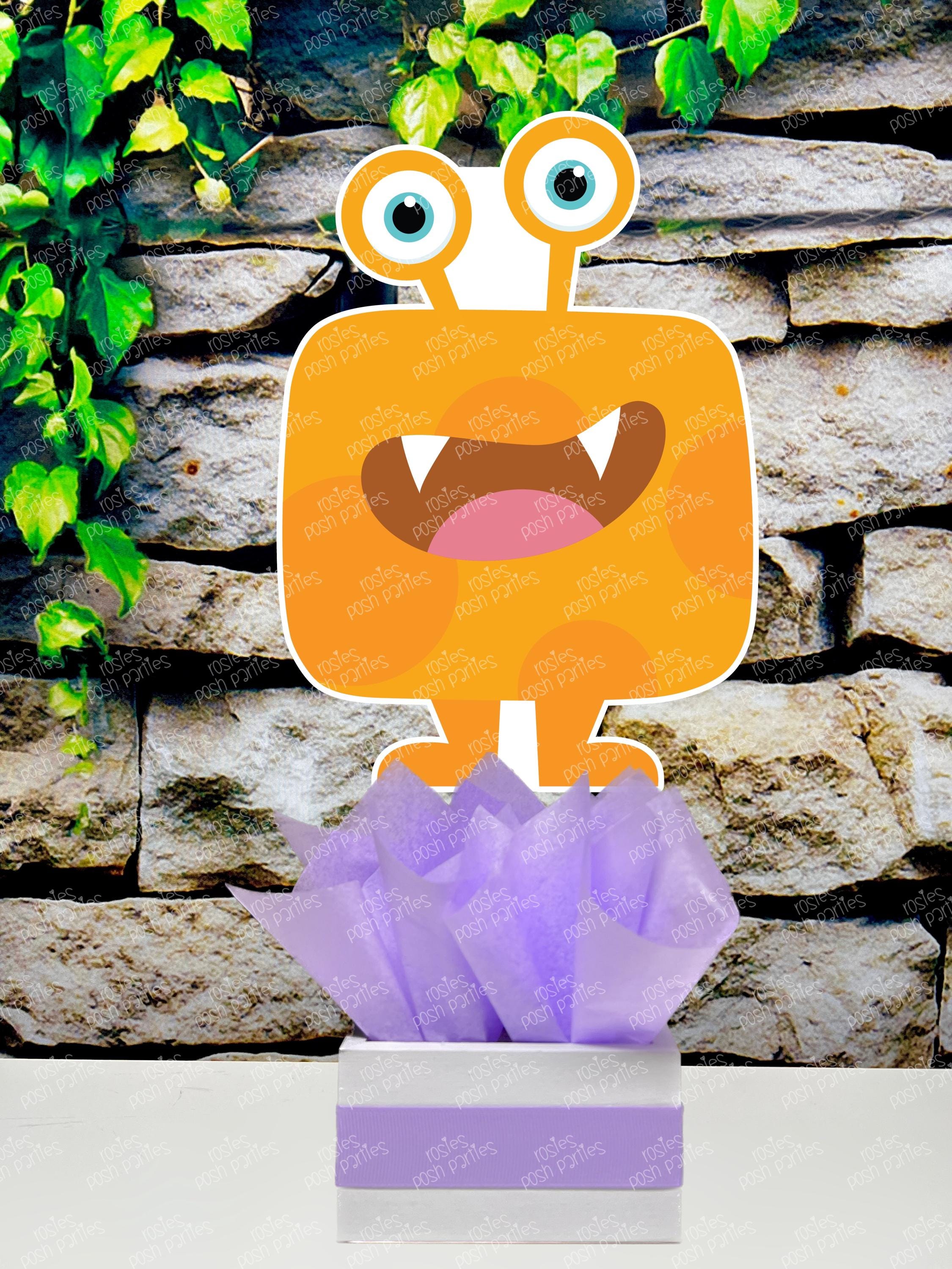 Monster Birthday Centerpieces Little Monsters Cute Birthday Party Wood ...