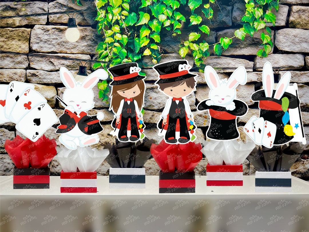 Magician Birthday Decorations Magician Centerpiece Magic Show Magic ...