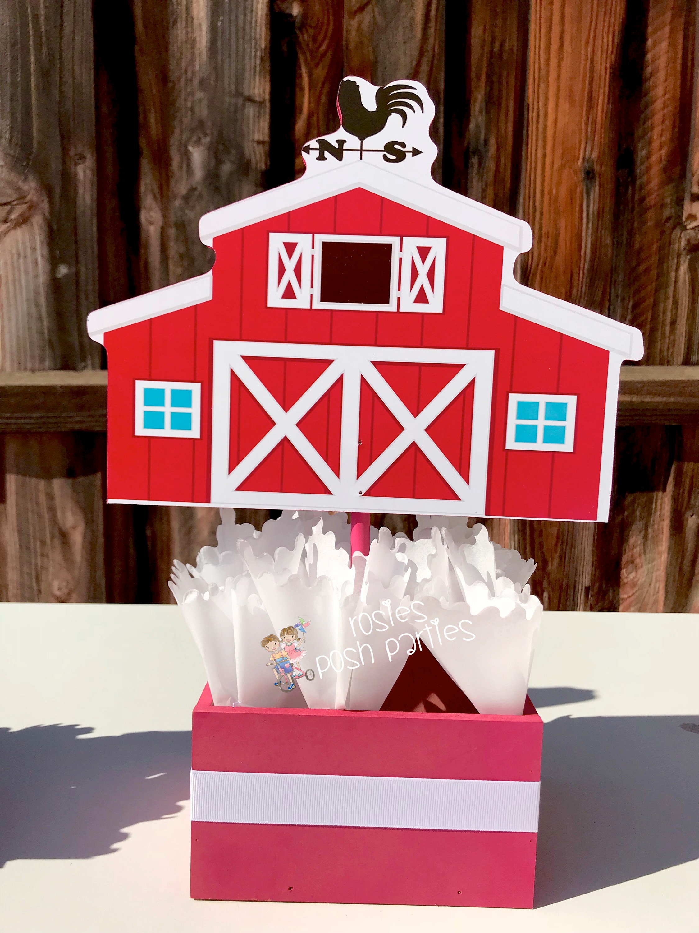 Pink Farm Theme Girl Farm Birthday Pink Farm Party Farm | Etsy