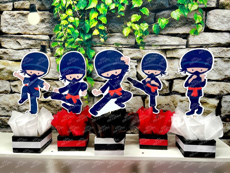 Ninja Birthday Ninja Party Ninja Centerpiece Decoration Ninja Birthday ...