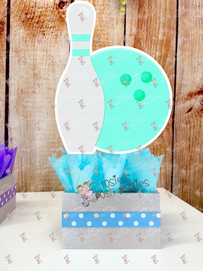 Bowling Theme Birthday Party Decoration Centerpiece Bowling - Etsy