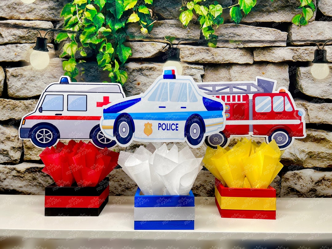First Responder Birthday Theme | First Responder Party Decoration ...