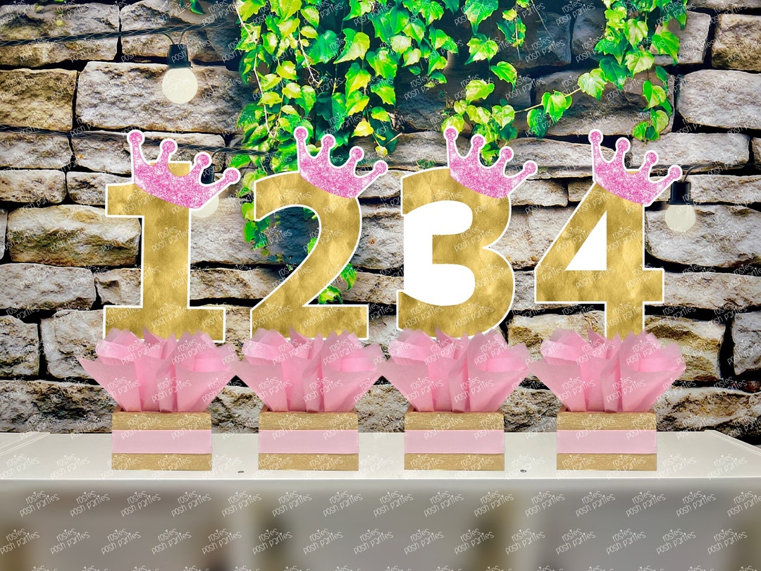 Pink and Gold Birthday Theme | Pink Royal Princess | Princess Table ...