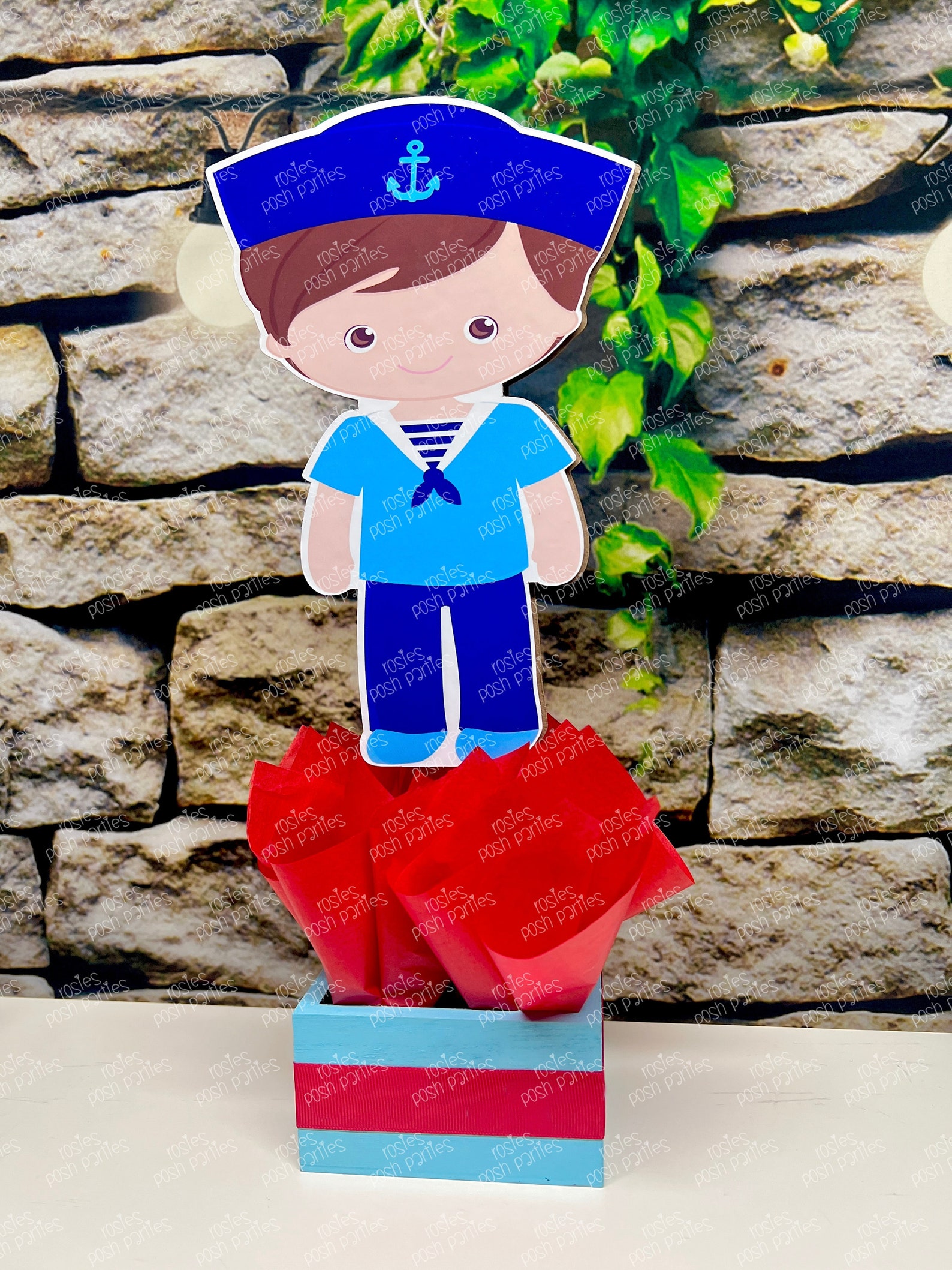 Nautical Boy Baby Shower Nautical Birthday Centerpiece for Guest Table ...