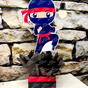 Ninja Birthday Theme | Ninja Karate Party Centerpiece Decoration ...