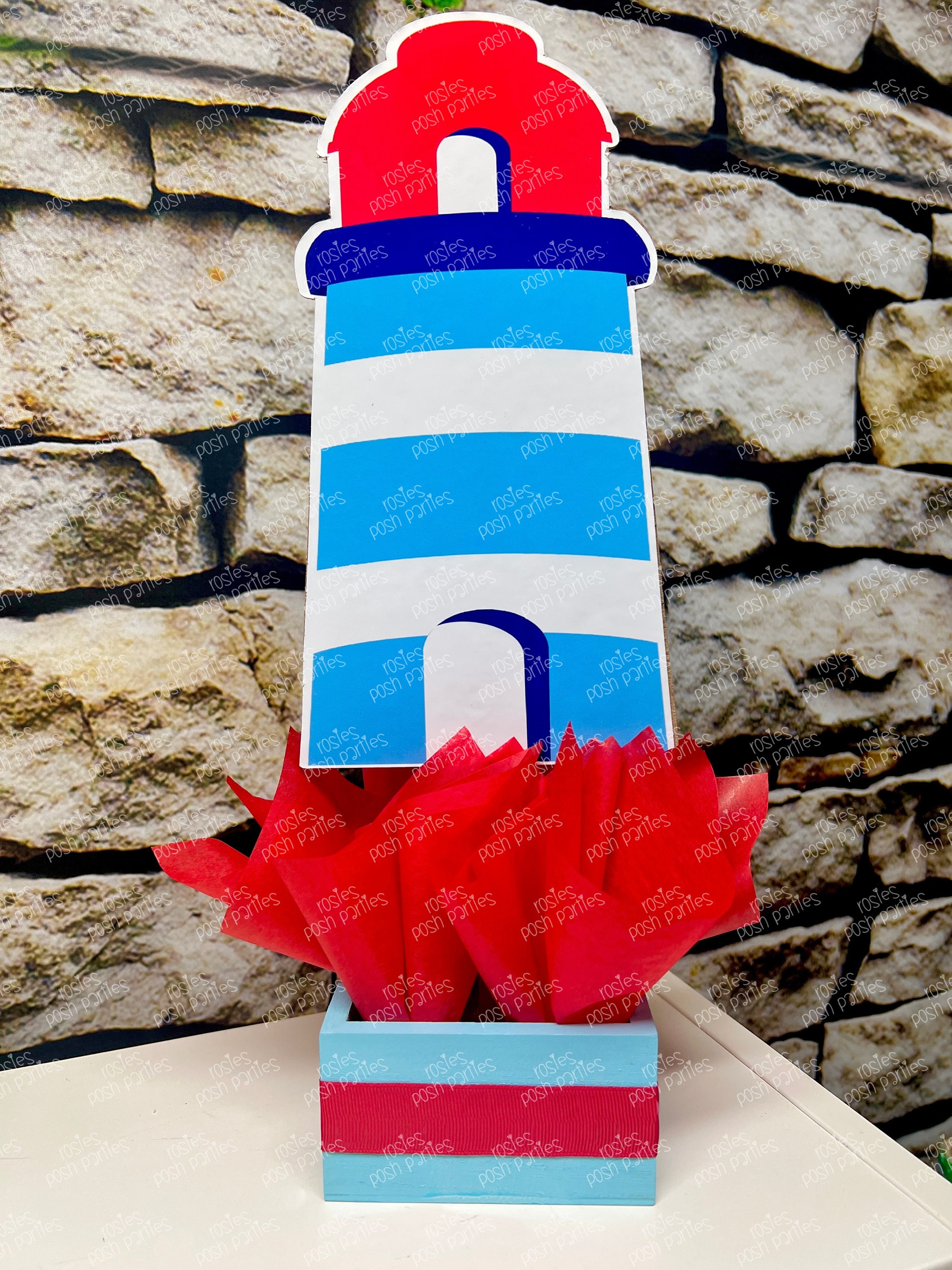 Nautical Boy Baby Shower Nautical Birthday Centerpiece for Guest Table ...