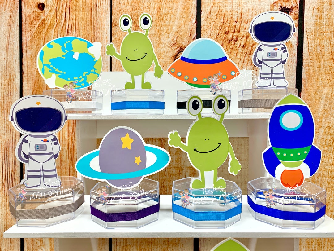 Blast off Outer Space Birthday Party | Outer Space Theme Candy Jar ...
