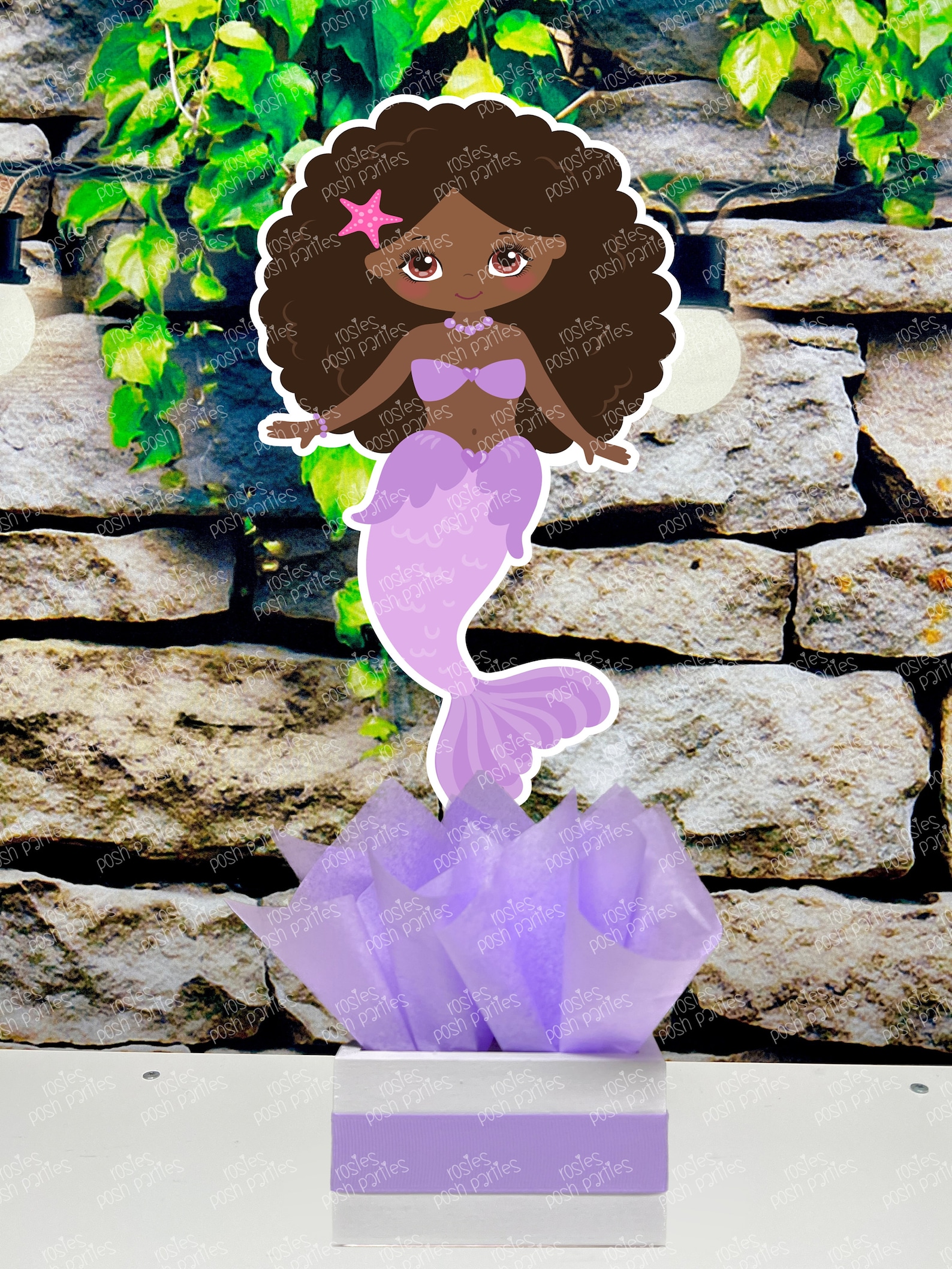 African American Mermaid | Mermaid Baby Shower | Under the Sea Theme ...