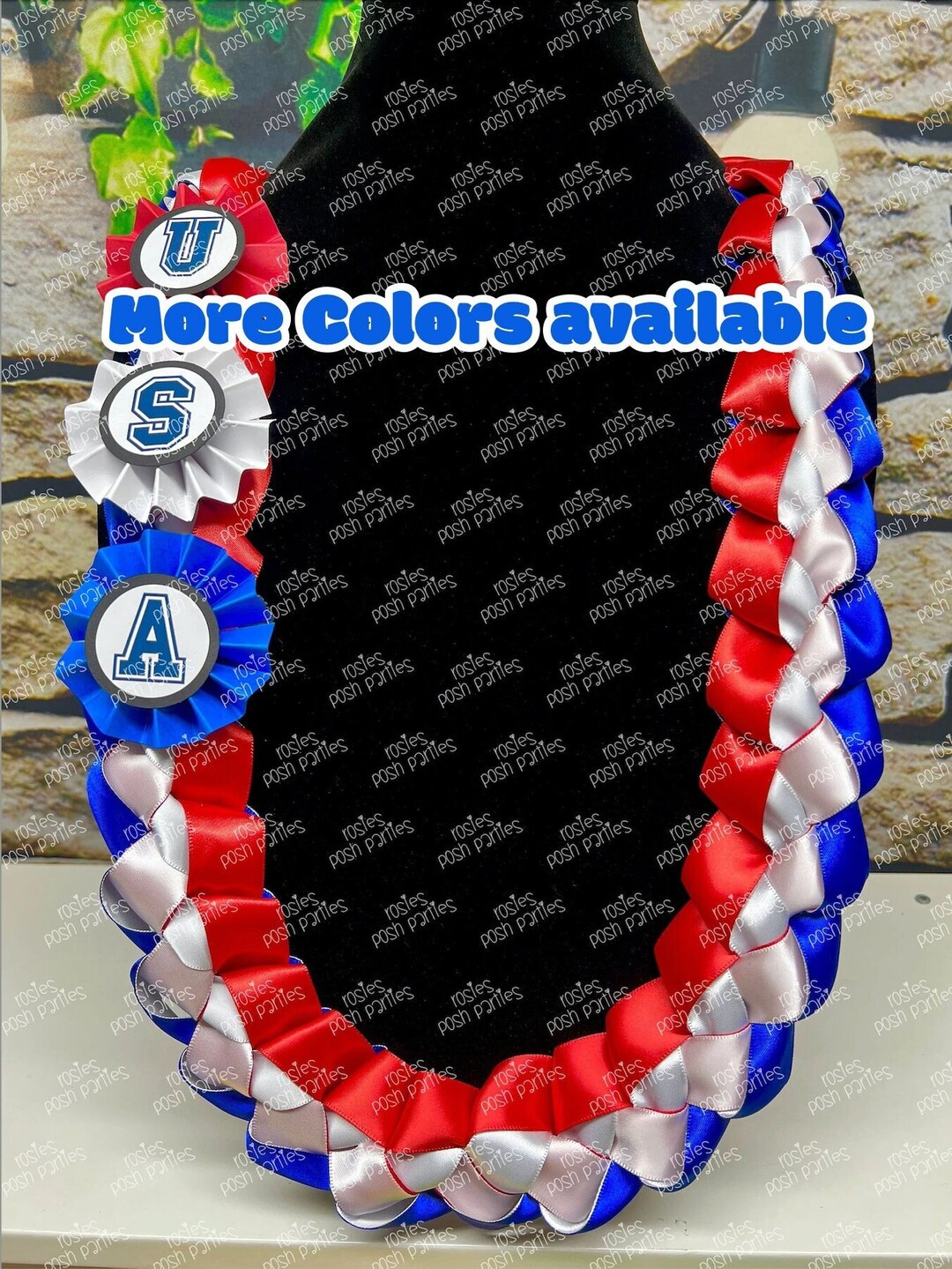 Fourth of July Lei | USA Flag Lei | Red White and Blue Theme | July 4th ...
