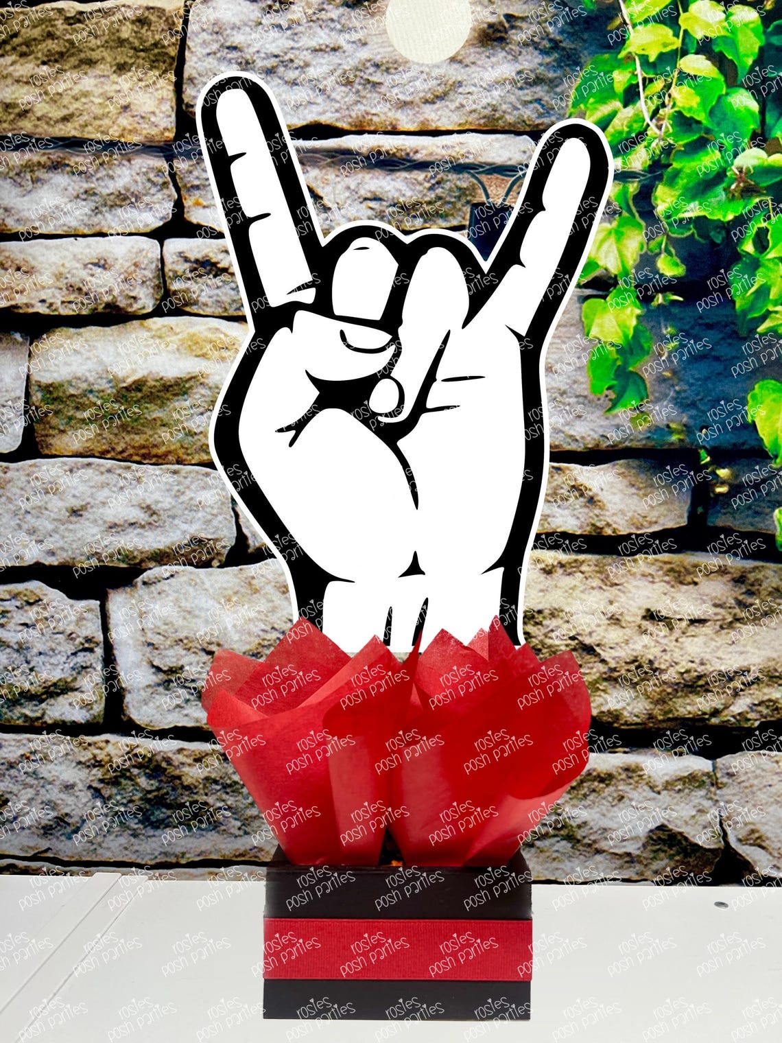 Rock Star Birthday | Rock and Roll Theme Centerpiece | Rock Star Theme ...