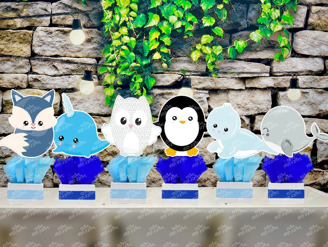 Arctic Theme | Arctic Baby Shower Centerpiece | Arctic Birthday Party ...