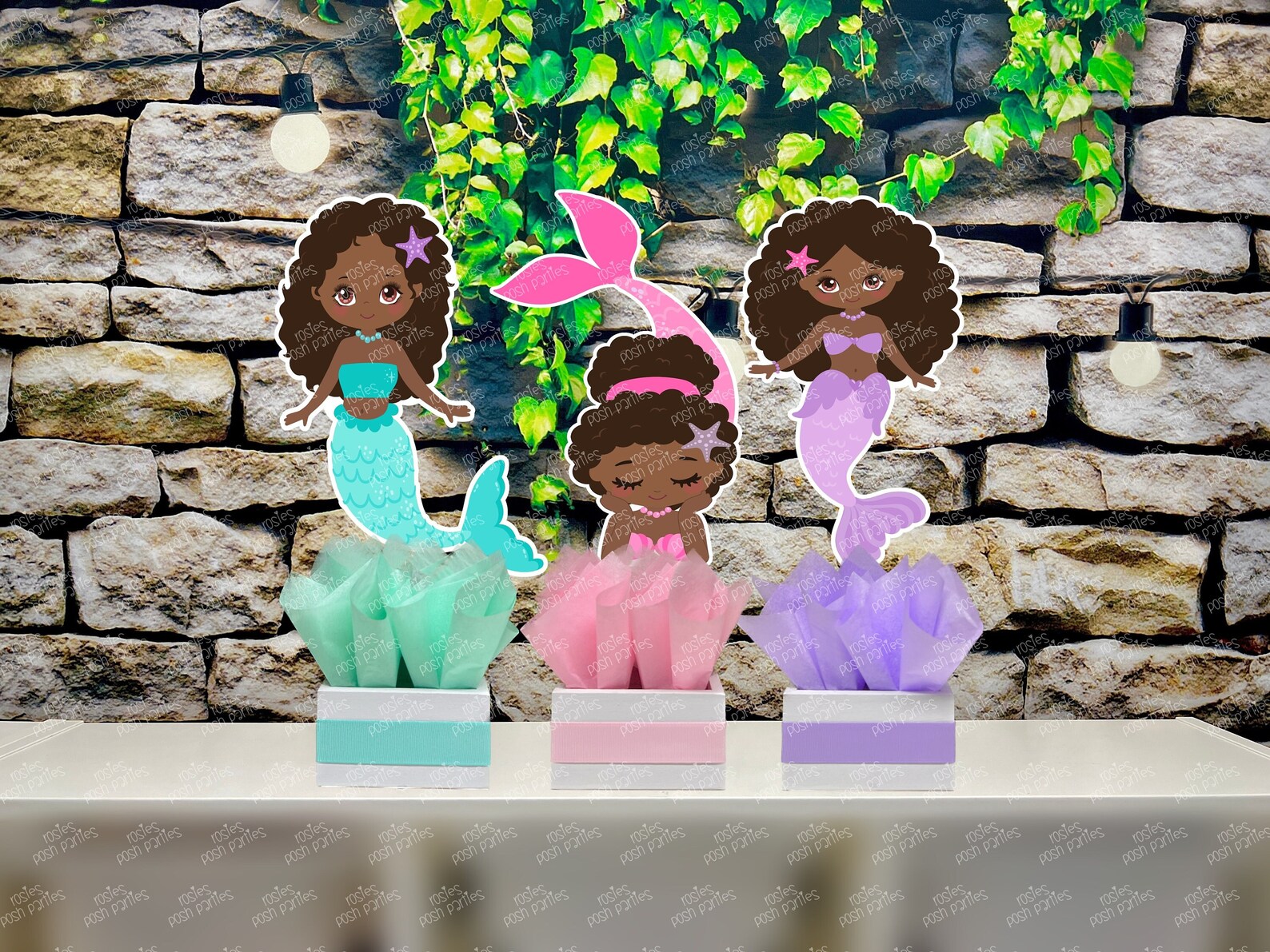 African American Mermaid | Mermaid Baby Shower | Under the Sea Theme ...