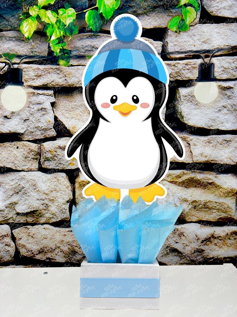 Penguin Birthday Theme | Winter Wonderland Centerpieces | Penguin Theme ...