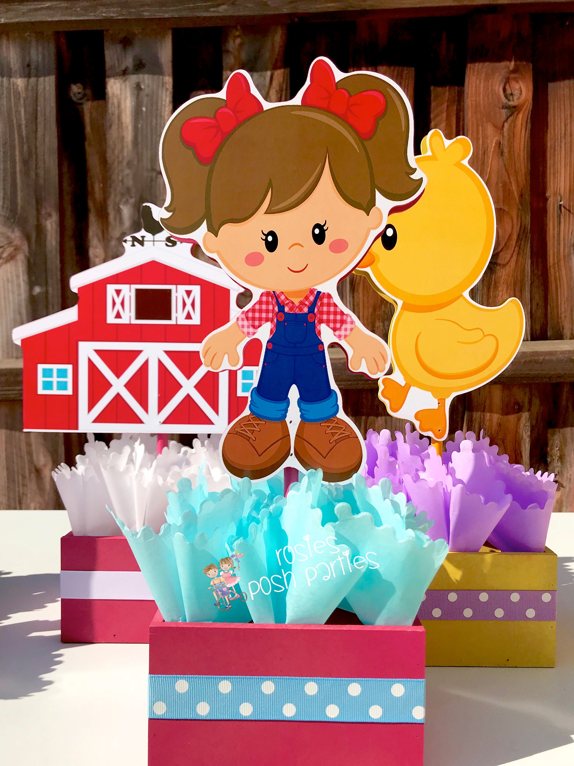 Pink Farm Theme Girl Farm Birthday Pink Farm Party Farm | Etsy